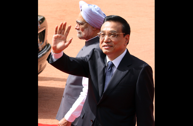 Chinese Premiere Li Keqiang during the ceremonial reception at ...