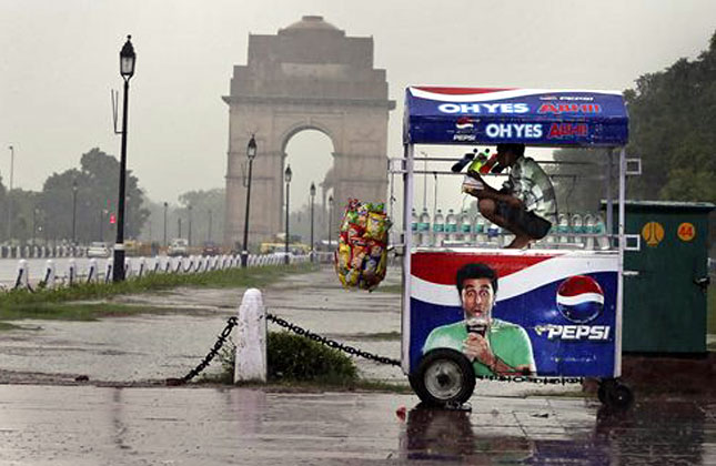 Heavy rains drench half of India