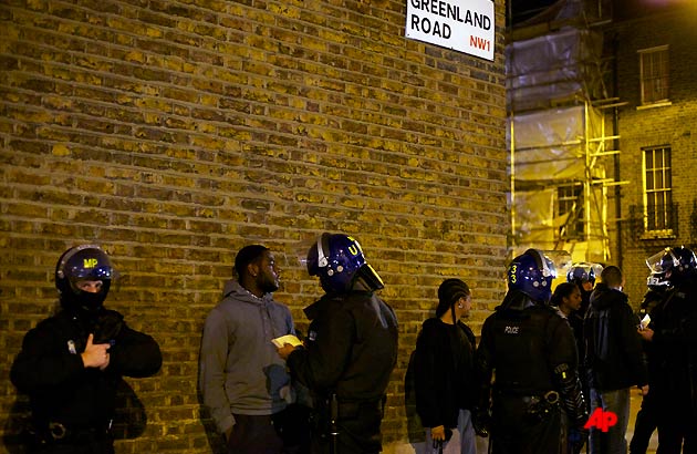 London Riot Spreads