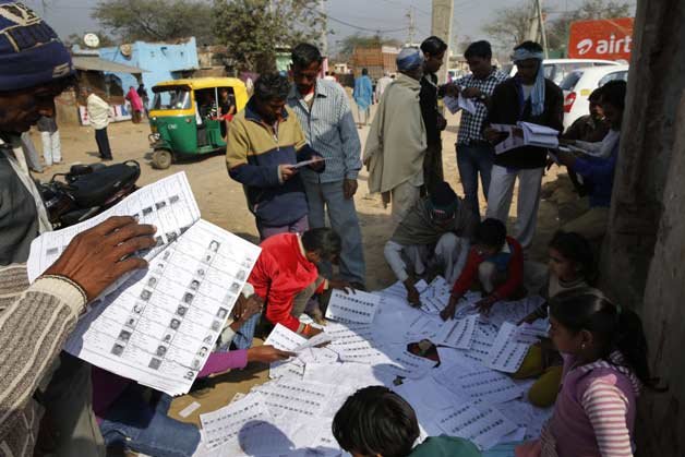 Delhi polls 2015: Voters flock polling booths