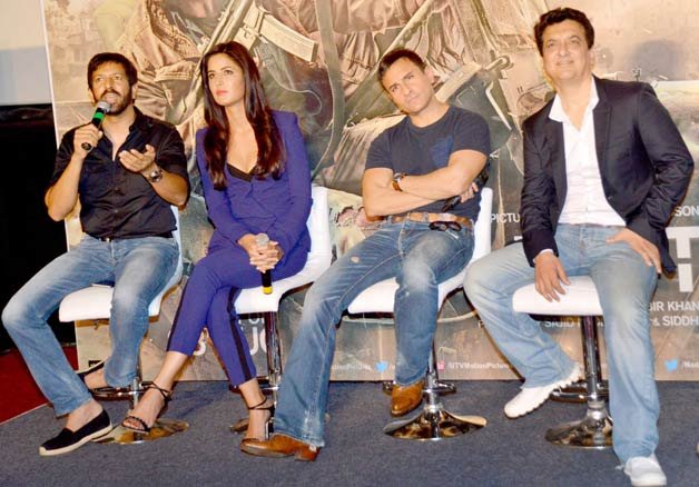 Kabir Khan, Katrina Kaif, Saif Ali Khan at Phantom trailer launch Kabir Khan, Katrina Kaif, Saif Ali Khan at Phantom trailer launch